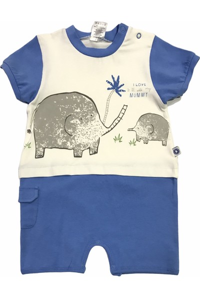 Luggi Baby Tulum Kısa Cepli Fil