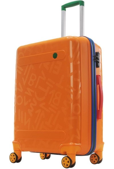 Benetton Büyük Boy Polipropilen Kırılmaz Valiz Sarı 301X Benetton Büyük Boy Polipropilen Kırılmaz Valiz Sarı 301X