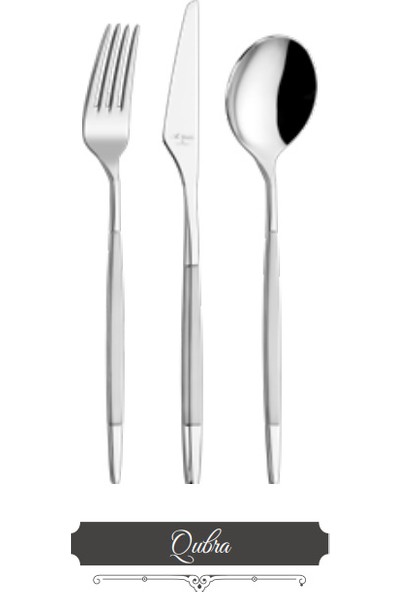 Aryıldız Qubra Mat 84 Parça Çatal Kaşık Takımı