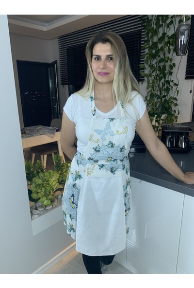 Derya Havlulumutfak Önlüğü (Açık Krem)