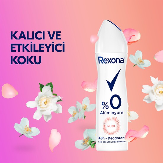 Rexona Kadın Sprey Deodorant Musk %0 Alüminyum 150 ml Fiyatı