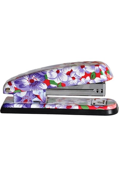 Slm Zımba Makinesi 24/6 Orta Boy - Çiçek Desenli - Mor Slm Zımba Makinesi 24/6 Orta Boy - Çiçek Desenli - Mor