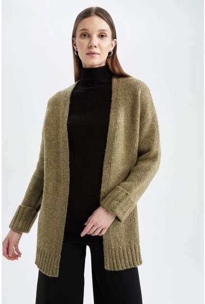 DeFacto Regular Fit V Yaka Hırka X5172AZ22WN