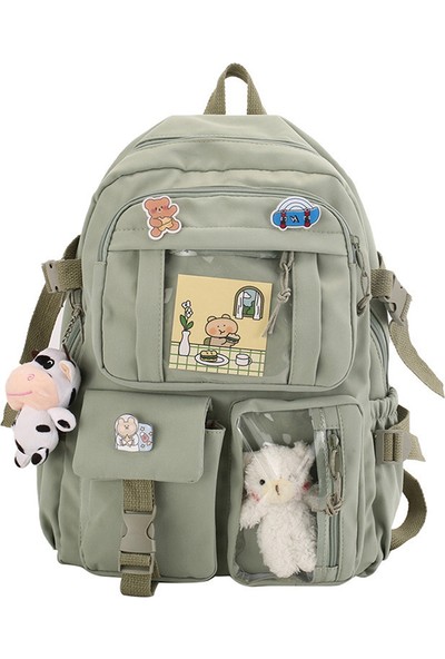 Kewendashiye Çok Cepli Okul Sırt Çantası (Yurt Dışından)