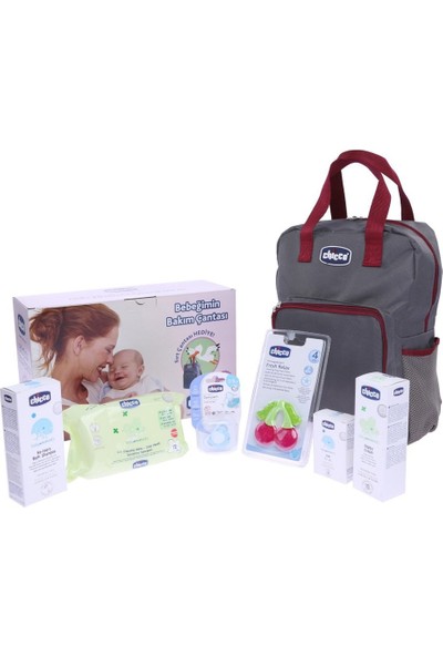 Chicco Erkek Bebek Bakım Seti -Sırt Çantası li