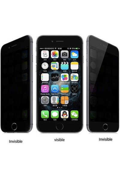 BT Mobile IPHONE 7-8plus Beyaz Şeffaf Hayalet Ekran Koruyucu Cam