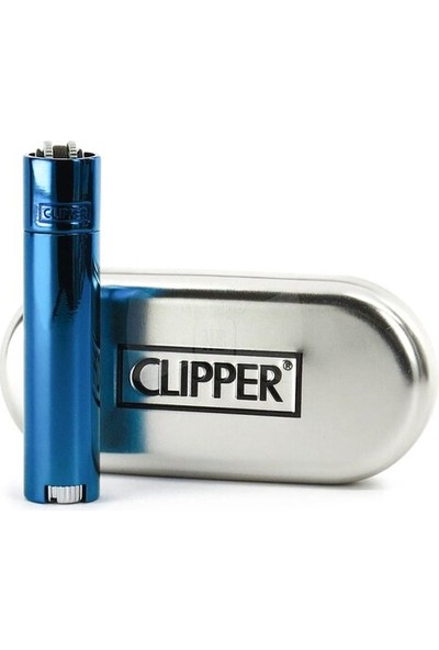 Clipper Metal Çakmak Parlak Mavi Clipper Metal Çakmak Parlak Mavi