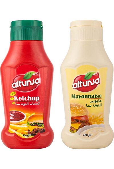 Altunsa Ketçap 520 gr + Mayonez 430 gr Altunsa Ketçap 520 gr + Mayonez 430 gr