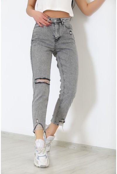 Civetta Tek Diz Lazer Mom Pantolon Açıkfüme - 8746.392.