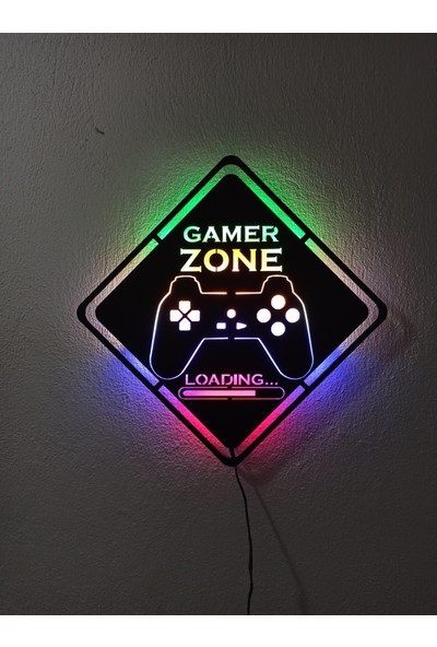 Alda Gamer Zone LED Işıklı Duvar Tablosu Alda Gamer Zone LED Işıklı Duvar Tablosu