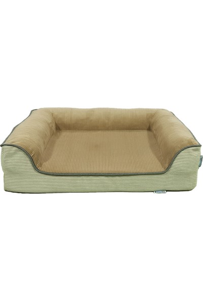 Viscopet Premium Sofa Blok Sungerli Alezli Fermuarlı Yıkanabilir Köpek Yatağı-Kahve Krem Viscopet Premium Sofa Blok Sungerli Alezli Fermuarlı Yıkanabilir Köpek Yatağı-Kahve Krem