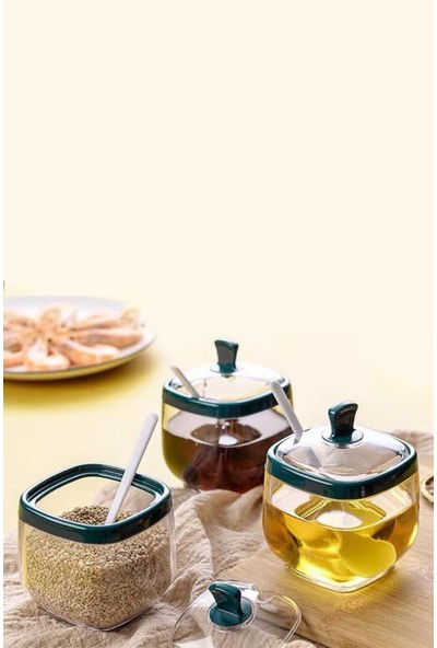 Lisan 3 Lü Kaşıklı Baharatlık Takımı