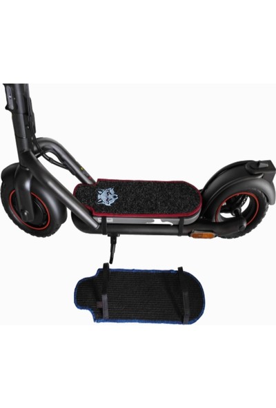 Elektrikli Scooter Aksesuar Koruyucu Paspas Özel Gri Kurt Nakış Armalı Navee N65 Için Elektrikli Scooter Aksesuar Koruyucu Paspas Özel Gri Kurt Nakış Armalı Navee N65 Için