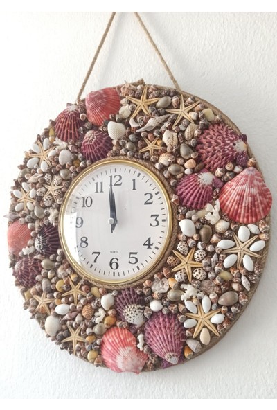 Universal Doğal Deniz Kabuklu El Yapımı Duvar Saati