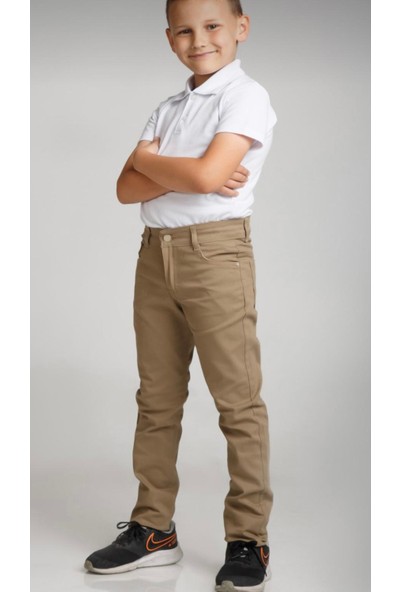Newcold Erkek Çocuk Kanvas Okul Pantolonu