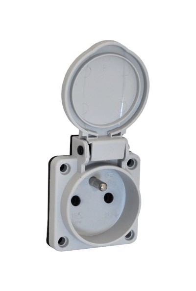Tp Electric 1X16A.PANO Prizi IP54(FRANSIZ Tipi) (Gri) Tp Electric 1X16A.PANO Prizi IP54(FRANSIZ Tipi) (Gri)