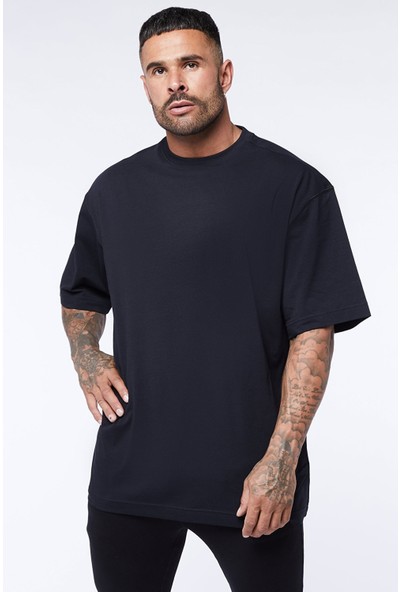 Opc Fashıon Siyah Erkek Basic Collection Oversize T-Shirt