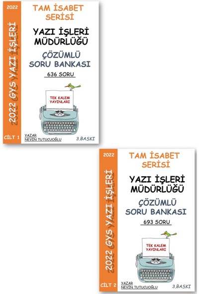Tek Kalem Yayınları Adalet Bakanlığı Görevde Yükselme Yazı Işleri Müdürlüğü 2 Cilt Soru Bankası ( 1329 Çözümlü Soru ) Tek Kalem Yayınları Adalet Bakanlığı Görevde Yükselme Yazı Işleri Müdürlüğü 2 Cilt Soru Bankası ( 1329 Çözümlü Soru )
