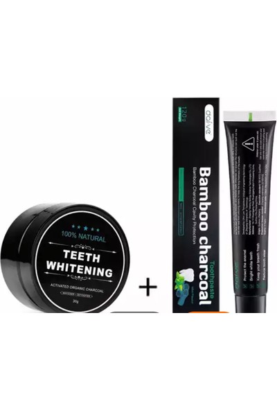 Bamboo Charcoal Toothpaste 105GR +Powder 30GR Bamboo Charcoal Toothpaste 105GR +Powder 30GR