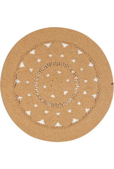 English Home Kitty Jüt Görünümlü Dekoratif Jüt Kilim 120X120 cm Naturel English Home Kitty Jüt Görünümlü Dekoratif Jüt Kilim 120X120 cm Naturel
