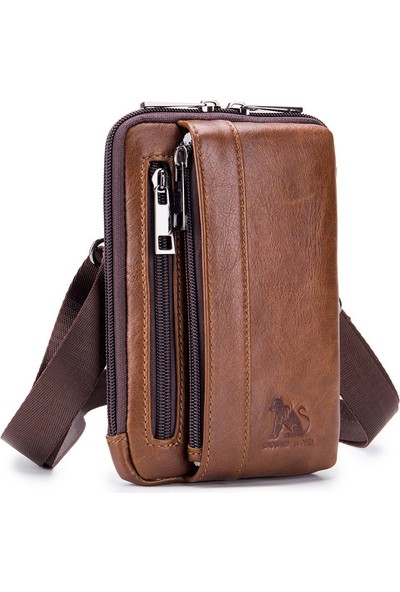 Laoshizi Erkek Bel Çantası - Kahverengi (Yurt Dışından)