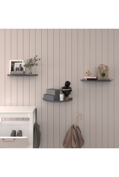 Doğal Modern Organizer Düzenleyici Oval Dekoratif Kitaplık Banyo Mutfak Duvar Rafı Antrasit Doğal Modern Organizer Düzenleyici Oval Dekoratif Kitaplık Banyo Mutfak Duvar Rafı Antrasit
