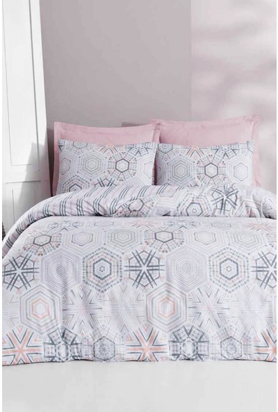Çift Kişilik Pamuklu Nevresim Takımı Fitted Çarşaflı Lastikli Pedro Blush Çift Kişilik Pamuklu Nevresim Takımı Fitted Çarşaflı Lastikli Pedro Blush
