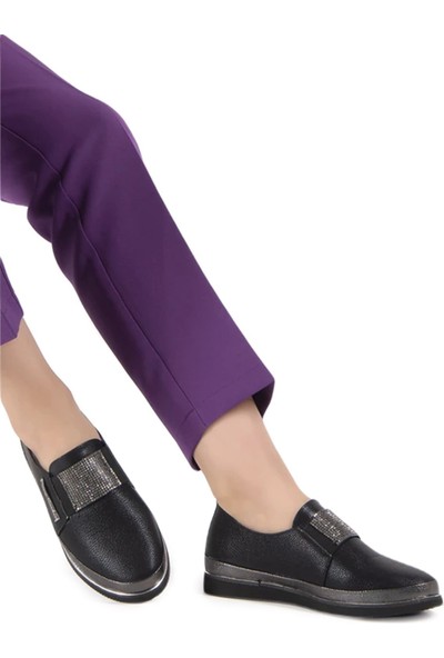 Pierre Cardin Kadın Günlük Esnek Babet Ayakkabı Siyah 51678 V17