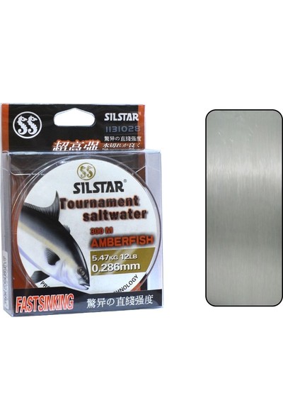 Silstar 1131 Salt Water Amberfish 300MT Monofilament Misina Su Gri Silstar 1131 Salt Water Amberfish 300MT Monofilament Misina Su Gri
