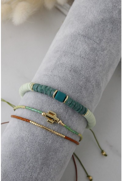 DM Miyuki Miyuki Dizi Bileklik Takımı Kaktüs DM Miyuki Miyuki Dizi Bileklik Takımı Kaktüs