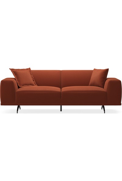 Enza Home Giorno 2'li Koltuk, Tay Tüyü - Turuncu