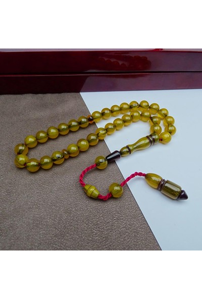 Eskitme Dik Hareli Sıkma Kehribar Tesbih Eskitme Dik Hareli Sıkma Kehribar Tesbih