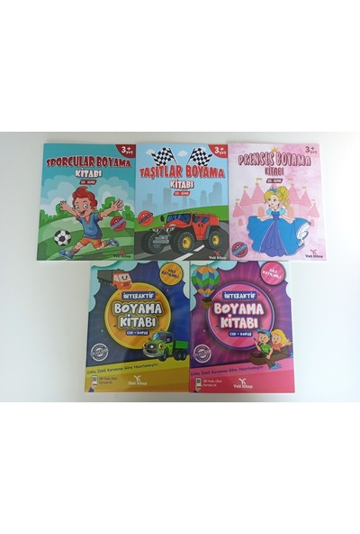 4-6 Yaş Boyama Kitap Seti (5 Kitap) 4-6 Yaş Boyama Kitap Seti (5 Kitap)