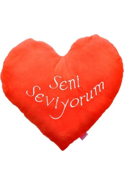 Hephesaplı Kalpli Seni Seviyorum Yastık 45 cm Sevgiliye Hediye Hephesaplı Kalpli Seni Seviyorum Yastık 45 cm Sevgiliye Hediye