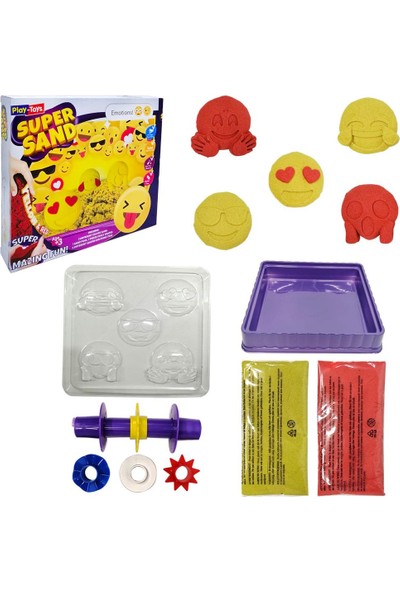 Play-Toys Emoji Oyun Kumu Süper Sand Seti