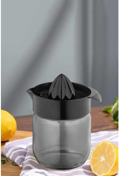 Homenıva Siyah Inci Cam Limon ve Narenciye Sıkacağı