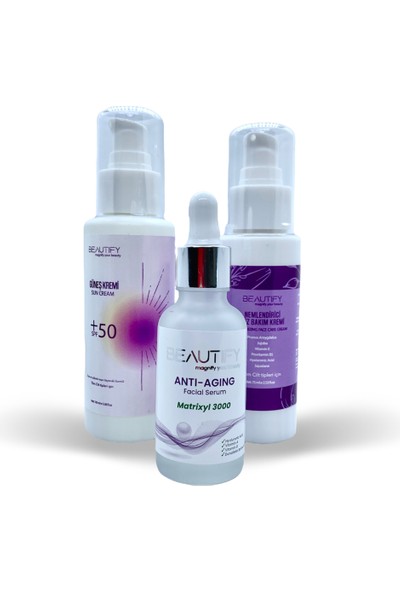 Beautify - Cilt Bakım 3'lü Fırsat Seti Beautify - Cilt Bakım 3'lü Fırsat Seti