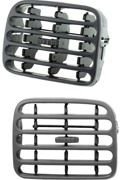 Clio 2 Havalandırma Izgarası Orta Sol Sağ Set Gri Renk 98 - 01