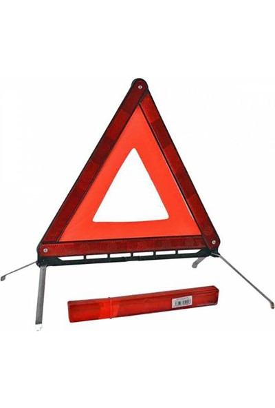 Üçgen Reflektör E4 Belgeli Metal Ayaklı (Tuv Yönetmeliğne Uygun)