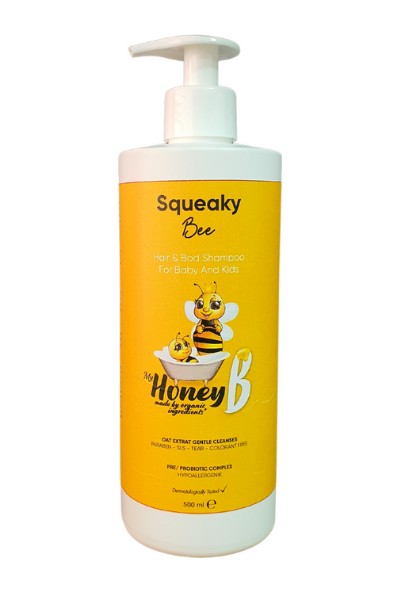 My Honey B Squeaky Bee Saç Vücut Şampuanı 500 ml My Honey B Squeaky Bee Saç Vücut Şampuanı 500 ml