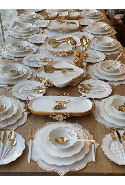 Rossev Yemek Takımı Arbol 165 Parça 12 Kişilik Rossev Yemek Takımı Arbol 165 Parça 12 Kişilik