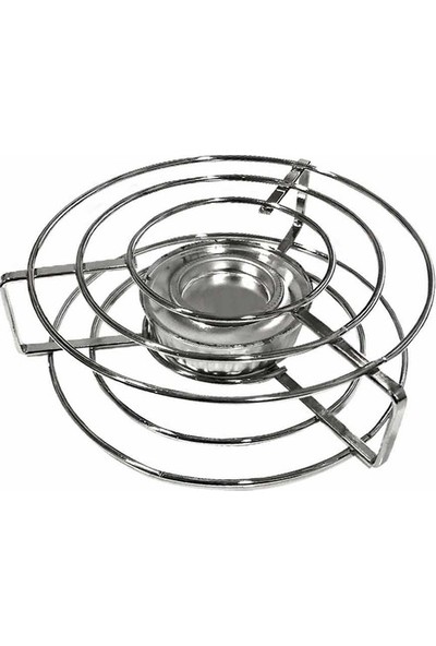 Jel Ateşli Isıtıcılı Soğutmaz Metal Nihale Çaydanlık Tencere Altlığı