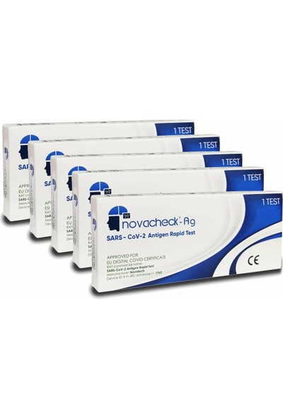 Novacheck Hızlı Antigen 5 Adet Novacheck Hızlı Antigen 5 Adet