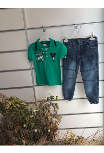 Gold Trend Erkek Alt-Üst Mavi Pantolon Yeşil Penye Gold Trend Erkek Alt-Üst Mavi Pantolon Yeşil Penye