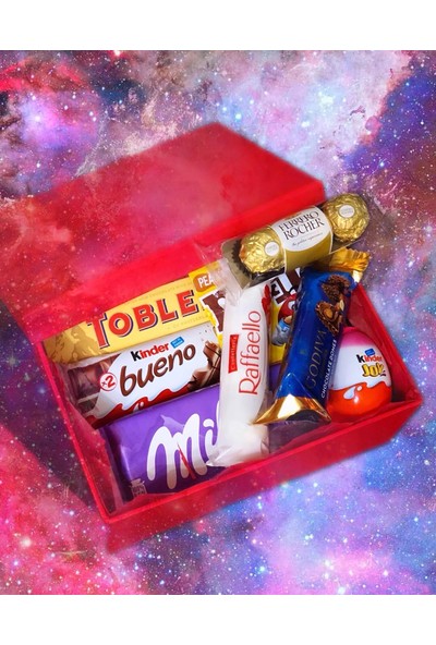 Chocolate Land Kırmızı Özel Kutuda Lüks Çikolata Paketi Chocolate Land Kırmızı Özel Kutuda Lüks Çikolata Paketi