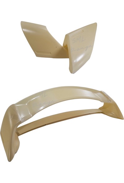 SML Dizayn Honda-Civic-Fd6-Bagaj-Üstü-4-Parça-Yüksek-Spoiler (Ithal Plastik)