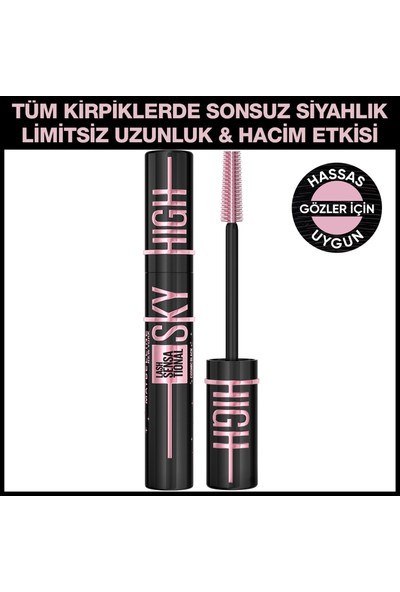 Maybelline New York Lash Sensational Sky High Cosmic Black Maskara Maybelline New York Lash Sensational Sky High Cosmic Black Maskara