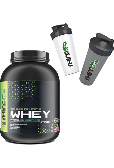 Rhino Nutrition Whey Protein Tozu 2000 gr Çilek Aromalı + Shaker