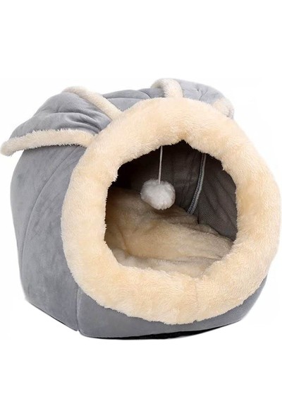 Kedi Yatakları Alt Kaymaz Küçük Köpek Yatağı, Asma Oyuncaklı Kedi/küçük Köpek Mağarası, Çıkarılabilir Pamuk Pedli Köpek Yatağı -S Kedi Yatakları Alt Kaymaz Küçük Köpek Yatağı, Asma Oyuncaklı Kedi/küçük Köpek Mağarası, Çıkarılabilir Pamuk Pedli Köpek Yatağı -S