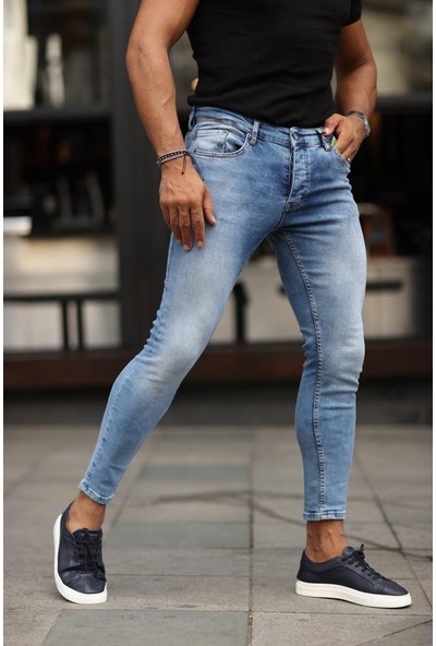 Bpm Erkek Slimfit Mavi Kot Pantolon Bpm Erkek Slimfit Mavi Kot Pantolon